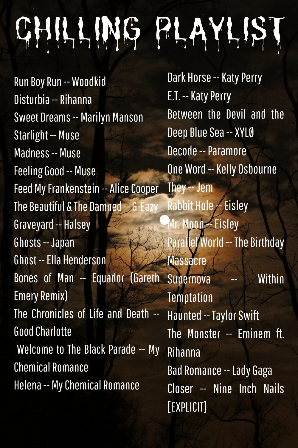 Halloween Playlist (147 songs) – Crystal Aura Gaze