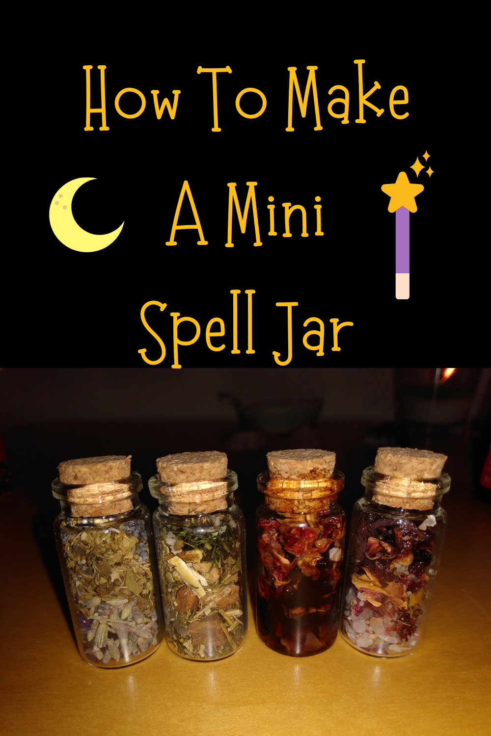 DIY Craft: Mini Spell Jar – Crystal Aura Gaze