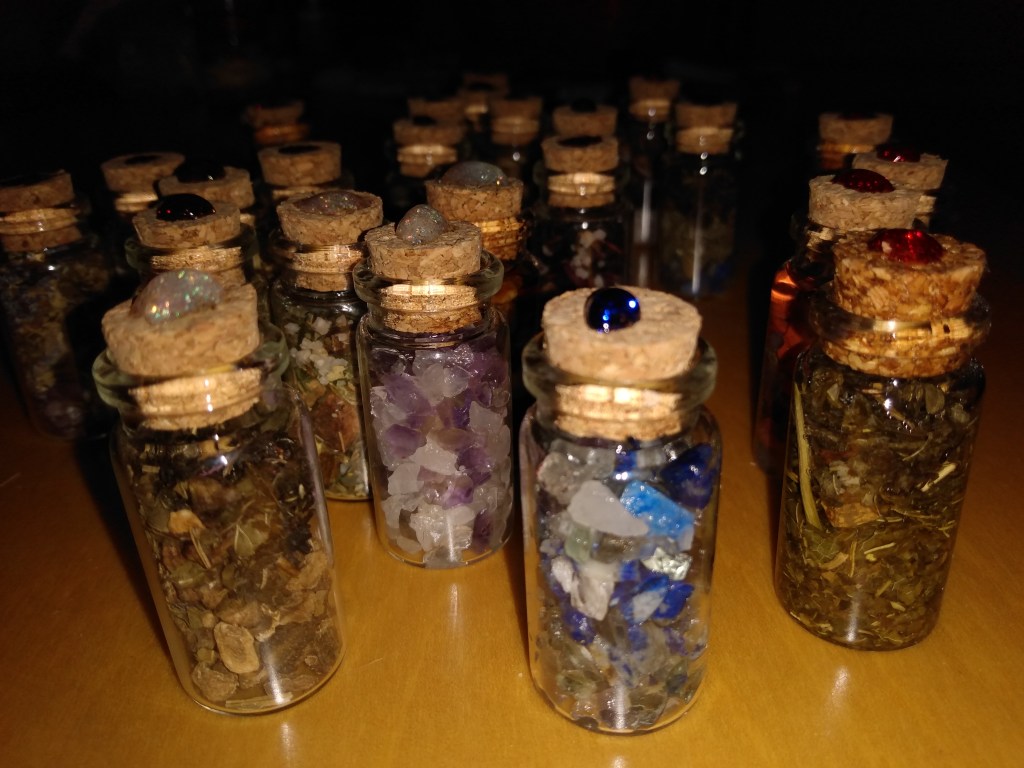 DIY Craft: Mini Spell Jar – Crystal Aura Gaze